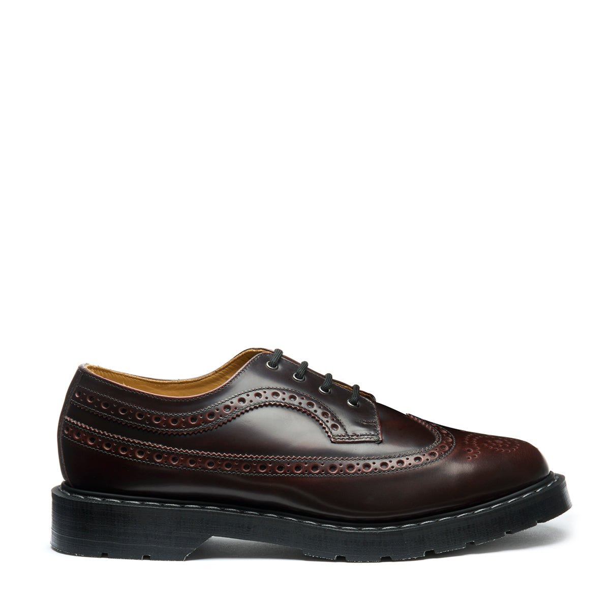 Burgundy Rub-Off 4 Eye American Derby Brogue Shoe – NPS Solovair USA